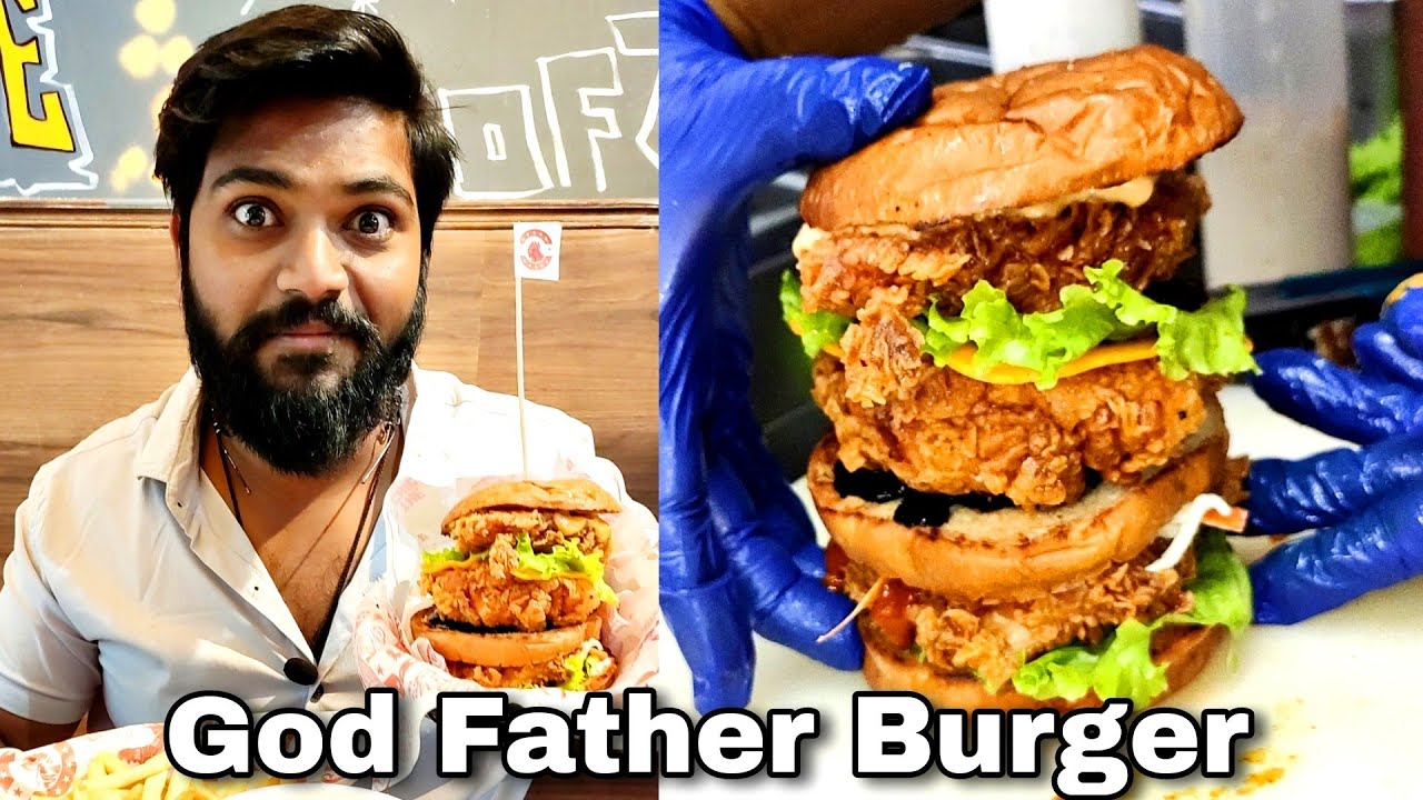 Pune's Jumbo Fried Chicken Burger | Challenge Chicken Burger Pune ...