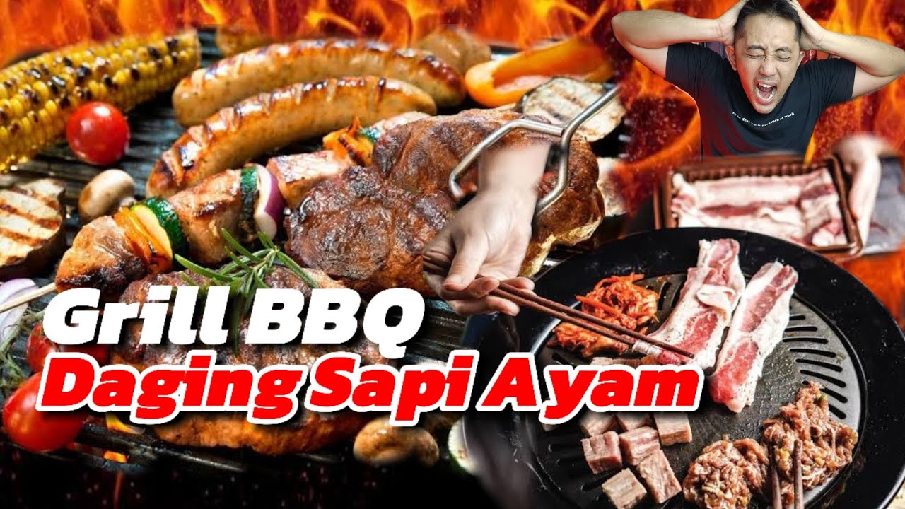 MAKAN DAGING SAPI & AYAM GRILL BBQ DI PURWOKERTO - YouTube