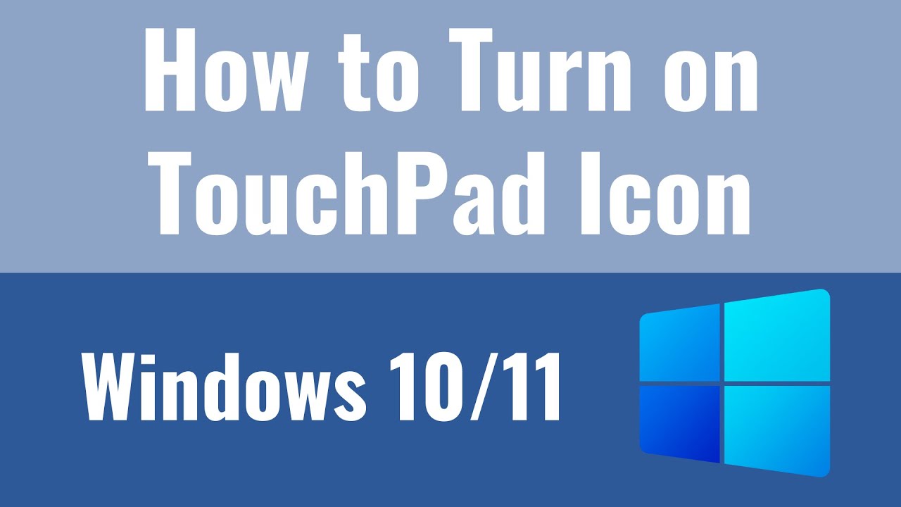 how to turn on TouchPad icon in taskbar in Windows 10/11 - YouTube