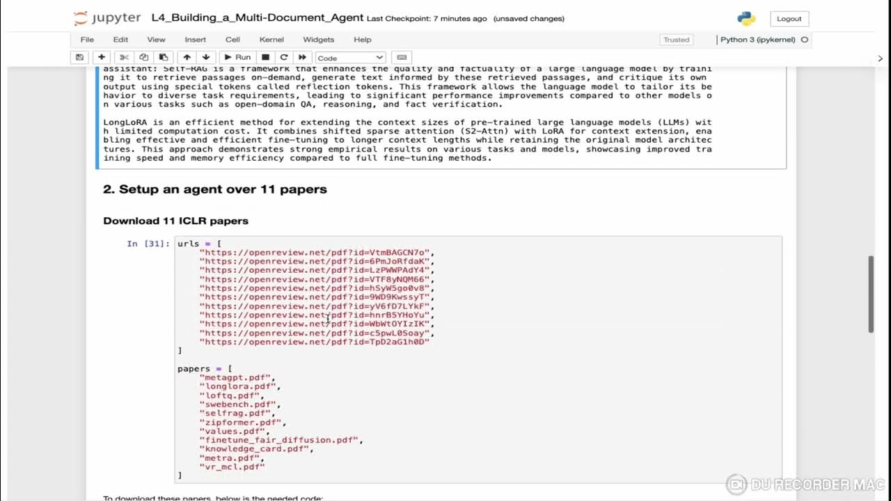 Building Agentic RAG with Llamaindex | Query Research Papers | gpt-3.5 ...