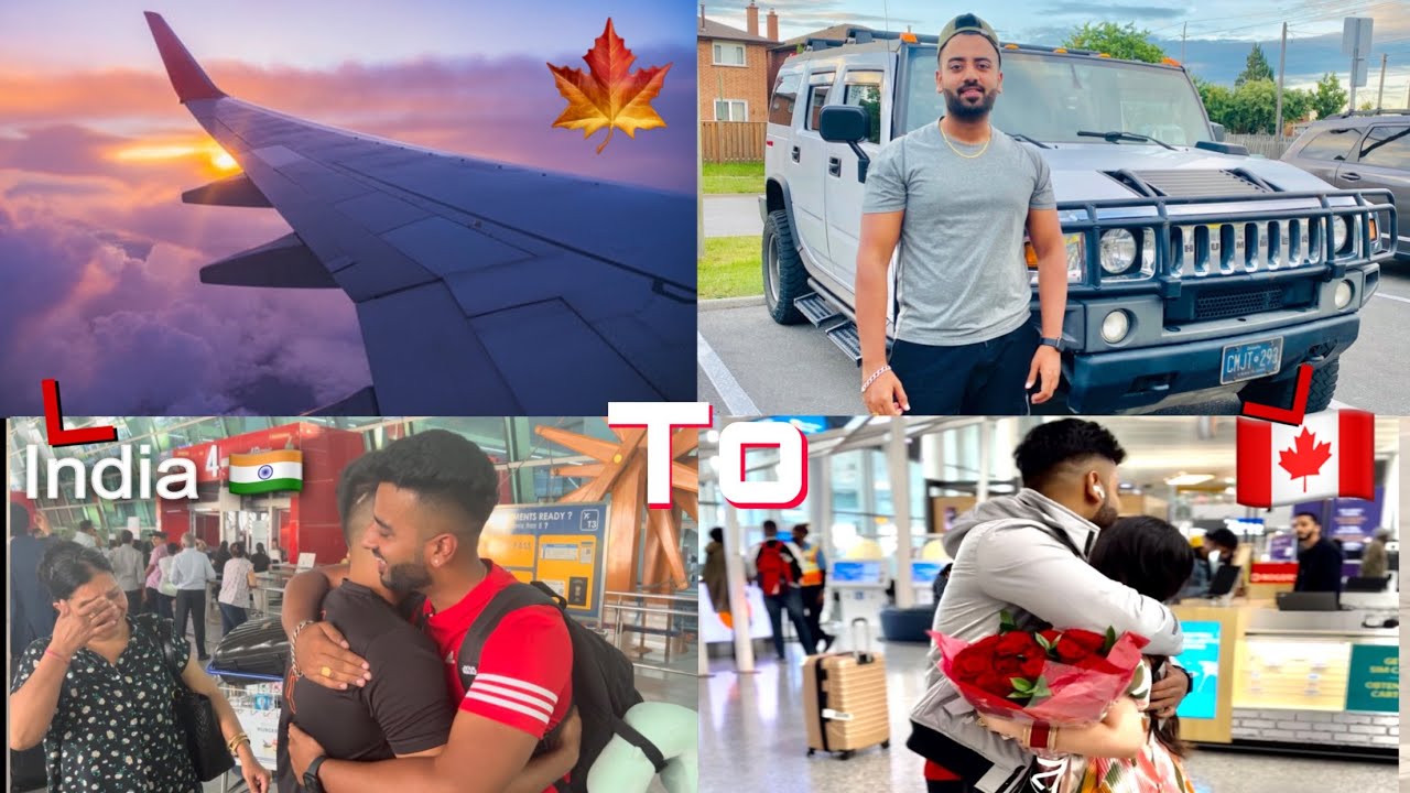 India to Canada 🇮🇳🇨🇦 Vlog | Now the Journey Begins | Full Detailed ...