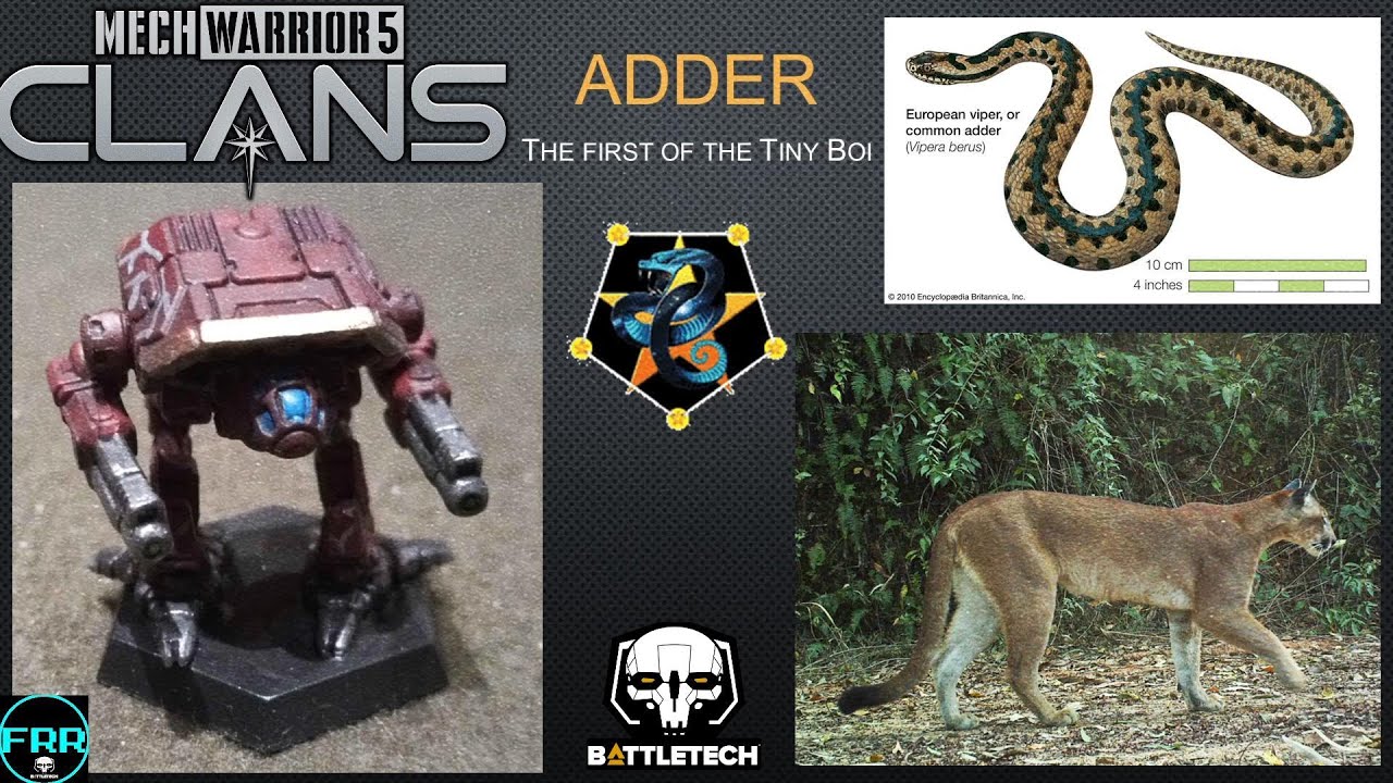 Battletech's Adder, the Terrifying Light 'Mech Hunter - YouTube