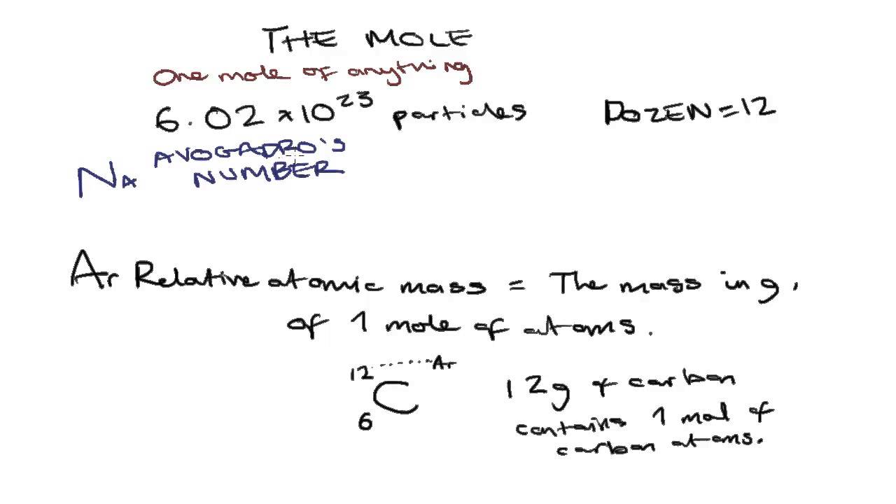 The Mole and relative atomic mass - YouTube