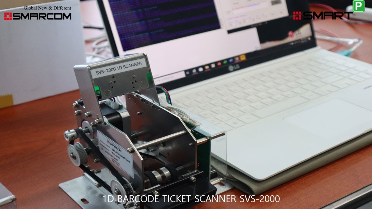 1D BARCODE TICKET SCANNER SVS-2000 - YouTube