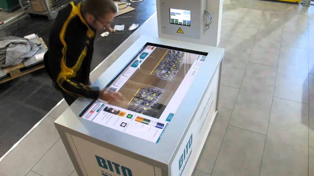 BITO Multitouch ventuz application - YouTube