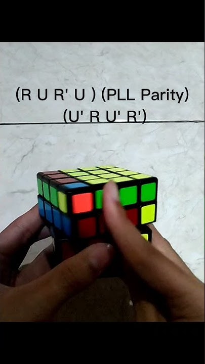 4x4 Rubik's cube - PLL Parity Trick - YouTube