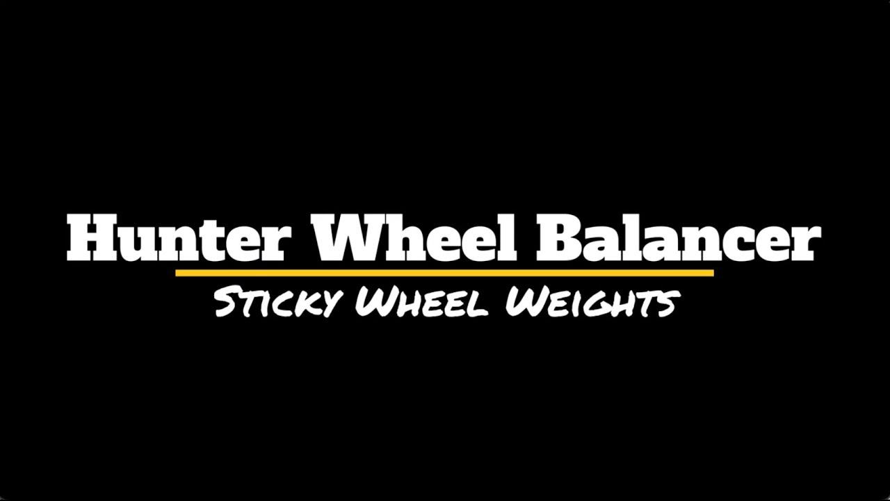 Hunter 9600 Wheel Balancer Using "Sticky Tape Weights" & Lug Centric ...