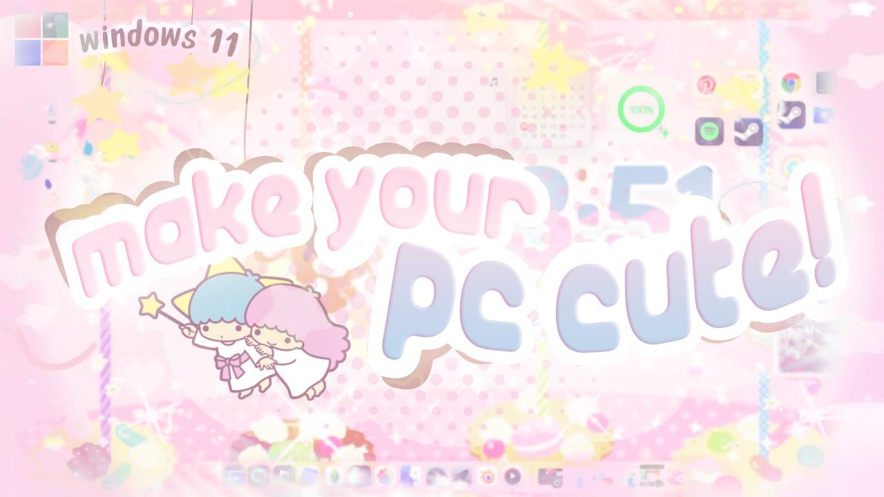 ⋆ make ur pc cute ! ꩜ ♡ desktop customization ♡ ofelia - YouTube