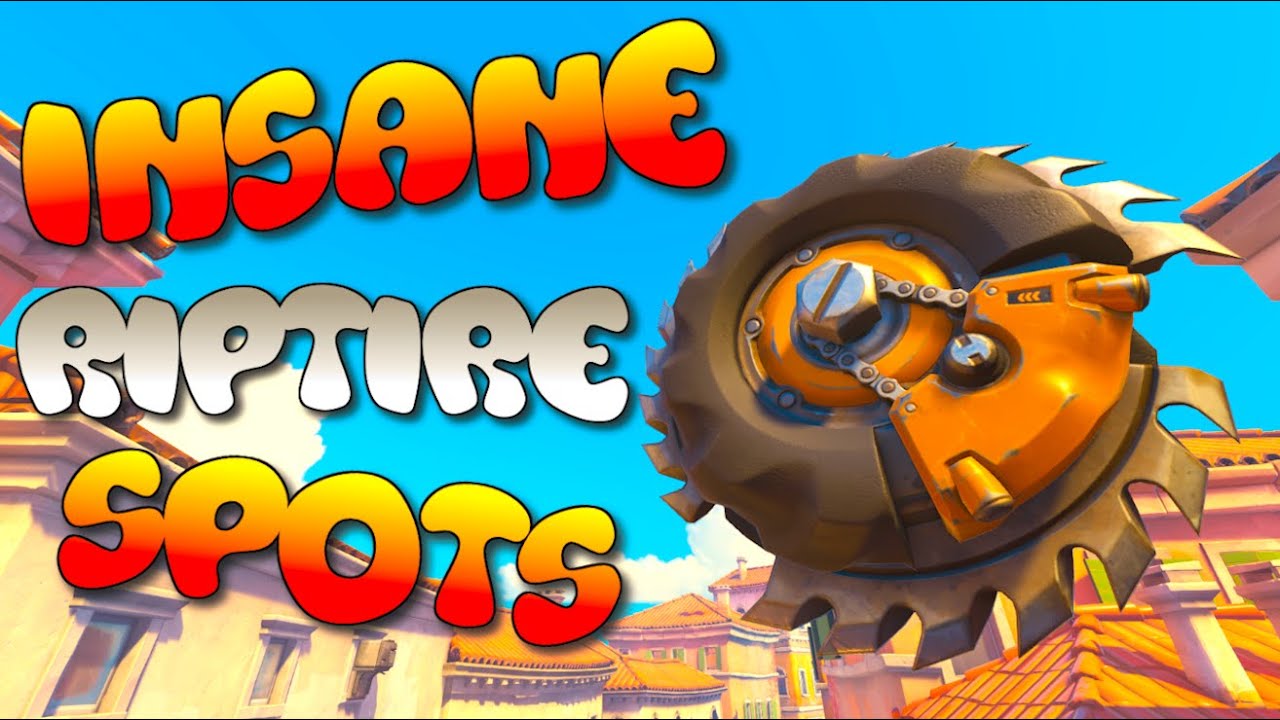 1 Pro Junkrat Riptire Spot For Every Map (pt. 2) - YouTube