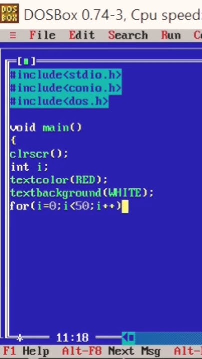 C language || I Love You #code # TechAmatuer./Turbo :C - YouTube