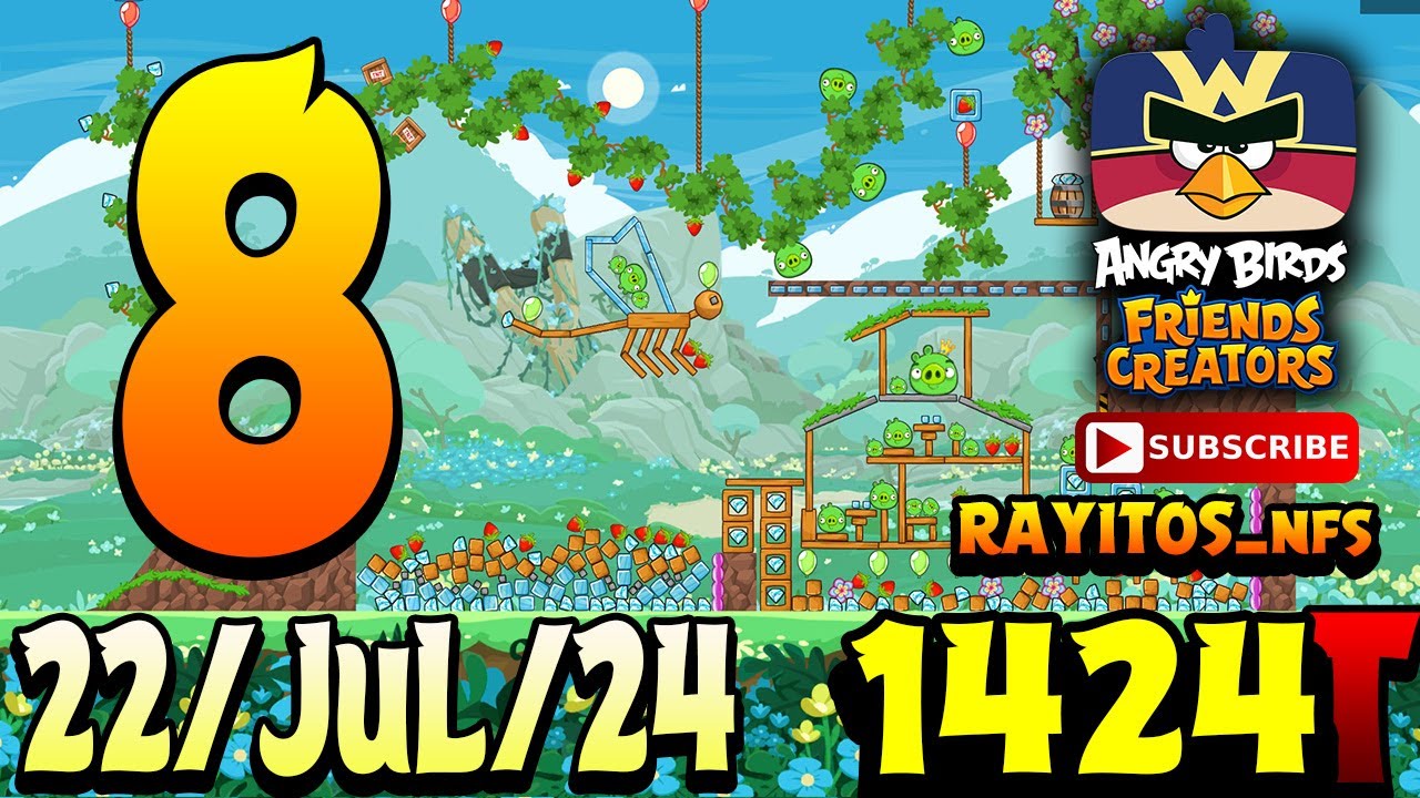 Angry Birds Friends Level 8 Tournament 1424 Highscore POWER-UP ...