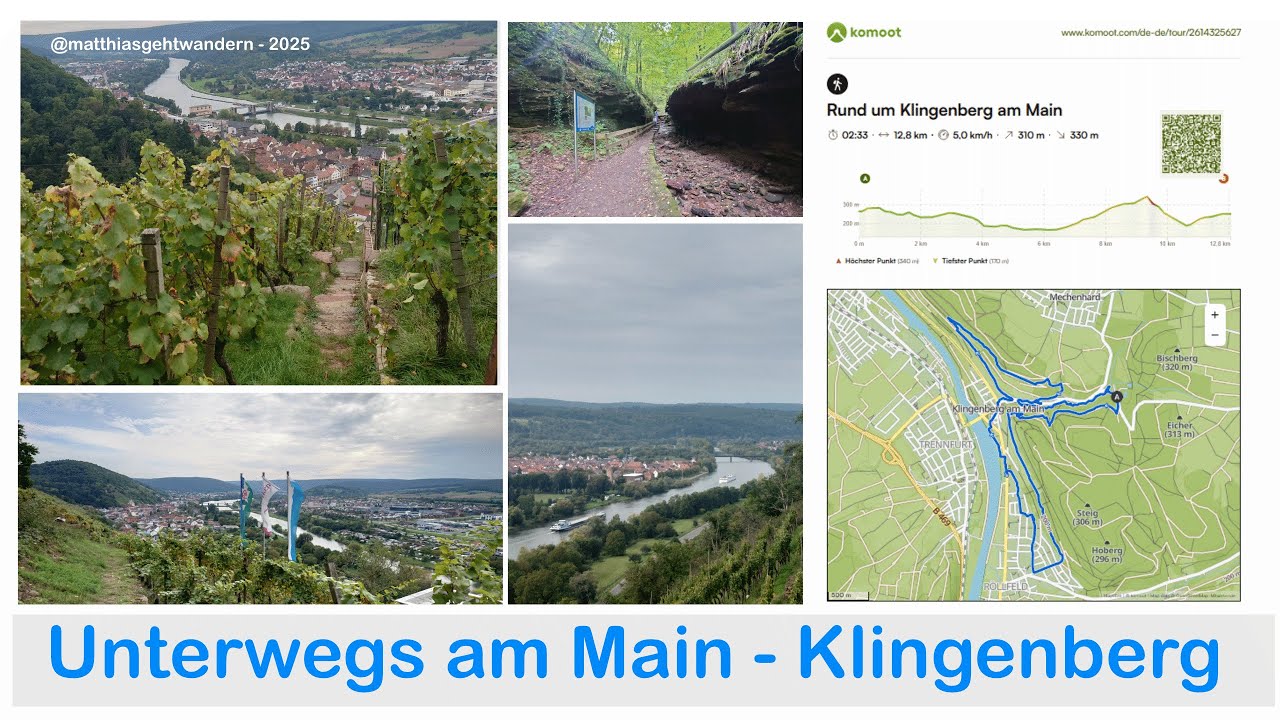 Unterwegs am Main - Wanderung rund um Klingenberg am Main - Osmo Pocket ...