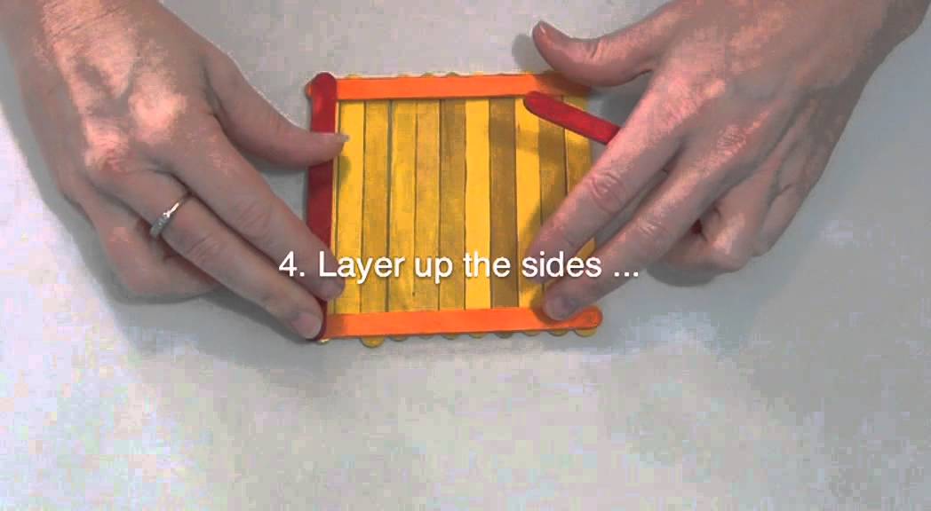 How to Make a popsicle stick box for Father's Day - YouTube
