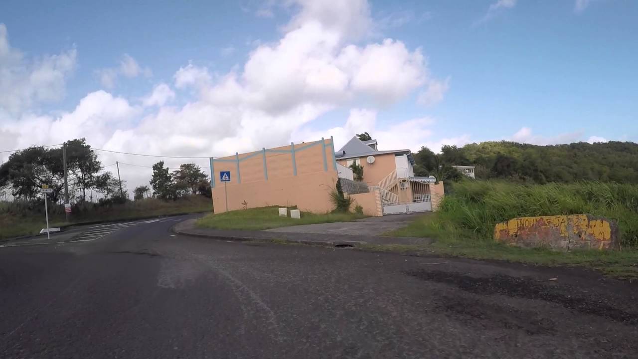 Martinique Route vers la Trinité, Gopro / Martinique Road to La Trinite ...