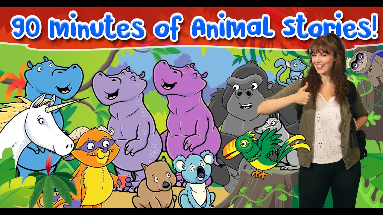 90 MINUTES OF ANIMAL BEDTIME STORIES 🦜🐬🐸🐍 SHORT STORIES I BEDTIME ...
