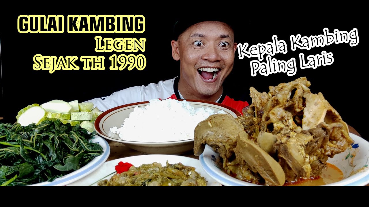 MUKBANG GULAI KAMBING LEGEN DI KOTA PADANG II KEPALA KAMBINGNYA PALING ...