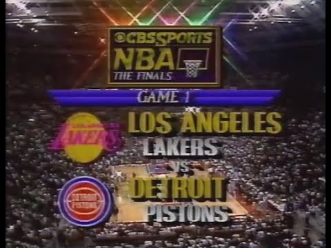 1989 NBA Finals CBS Intro (Pistons vs. Lakers) - YouTube