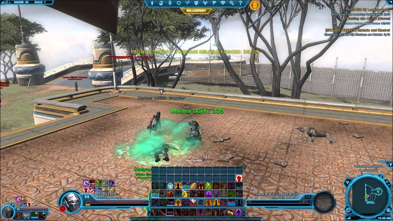 SWTOR SW Jugg DS Makeb Quest - [Stage 2] Landing Party - YouTube