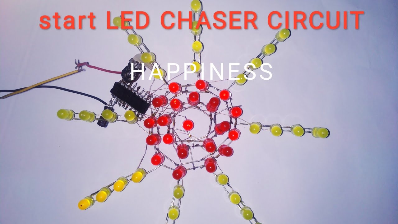 star ⭐LED CHASER CIRCUIT - YouTube
