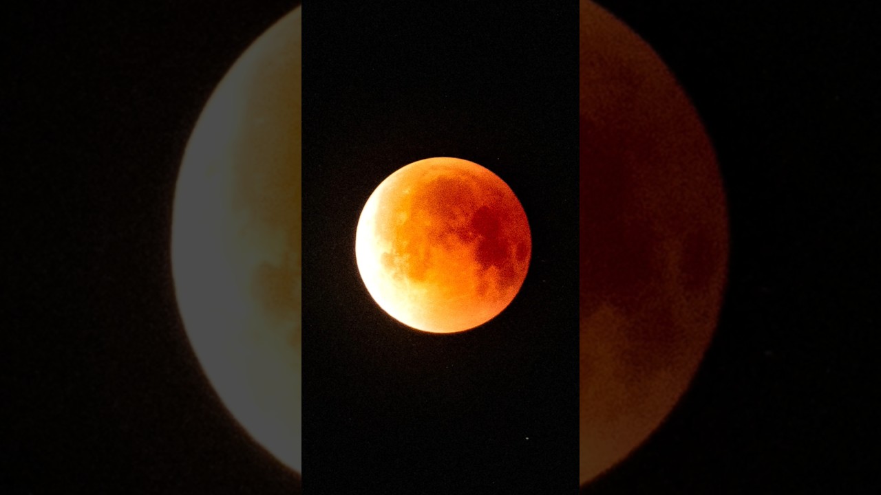 Witness the rare Red Moon eclipse 🌕 Nature’s magic unfolding in the ...