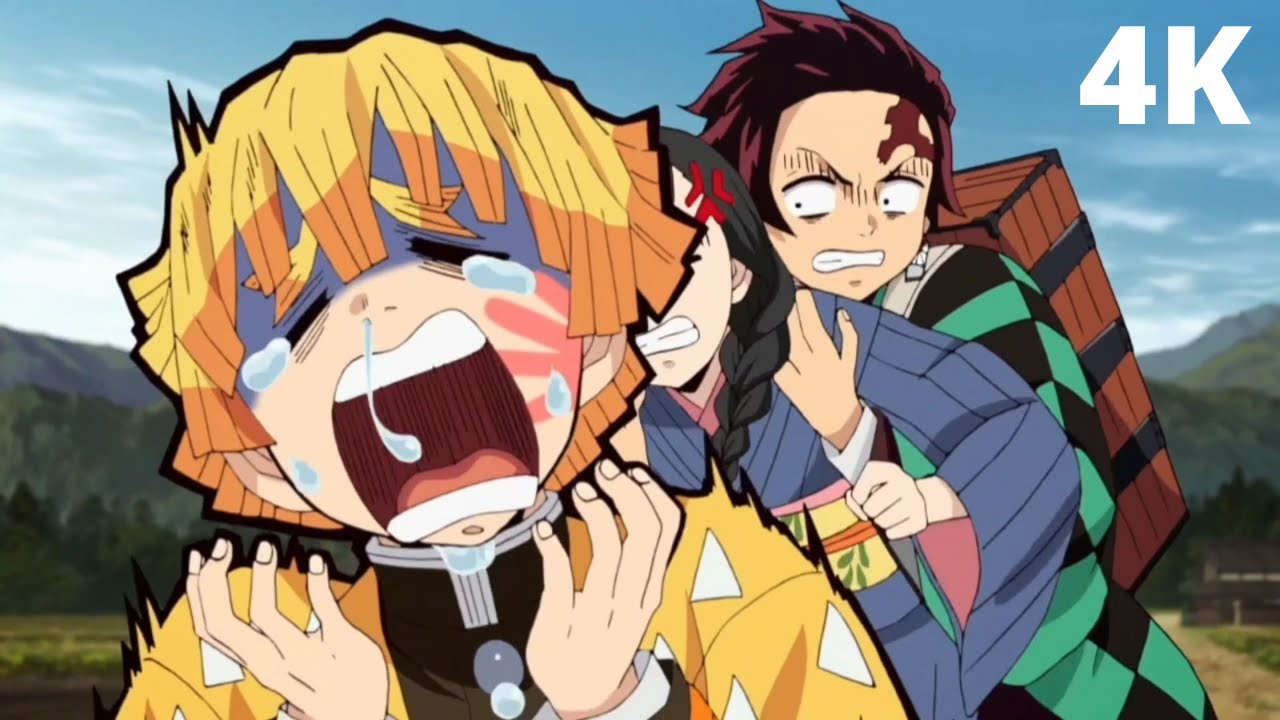 Zenitsu Funny Scene 4K Anime Ultra Hd - YouTube