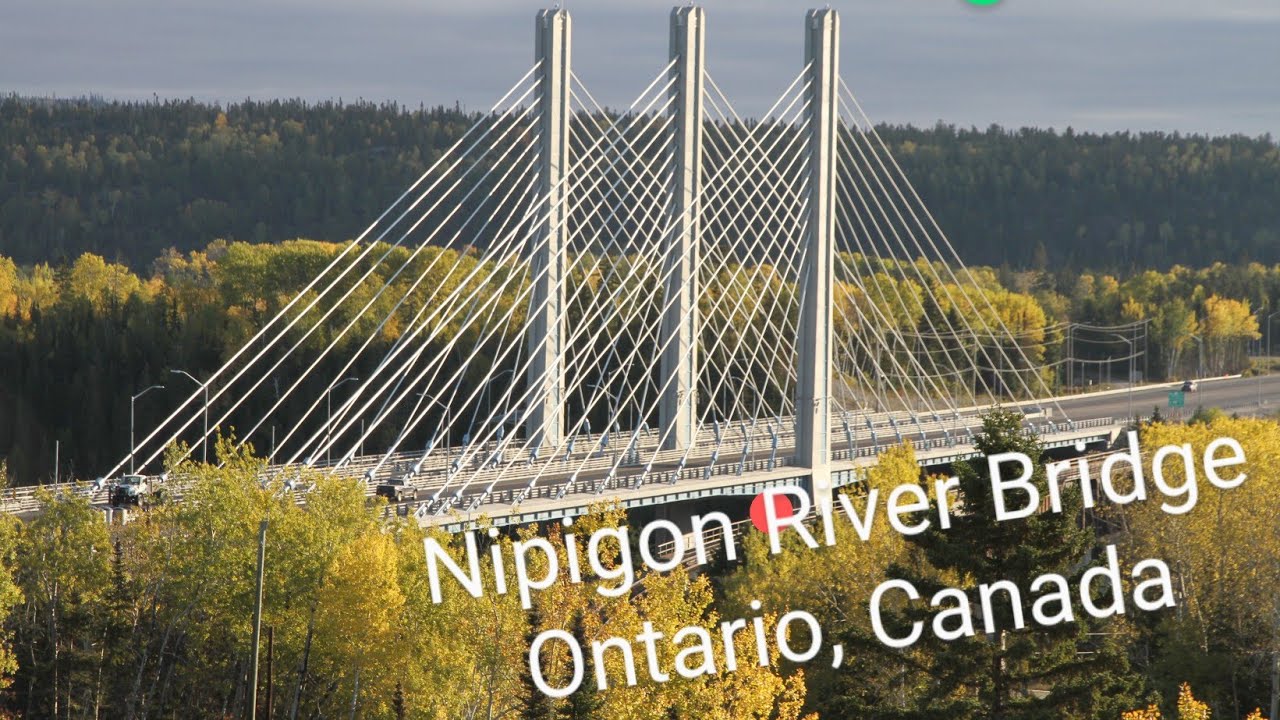 Ontario Driving: Trans Canada Highway, Nipigon River Bridge. Dryden to Thunder Bay - YouTube