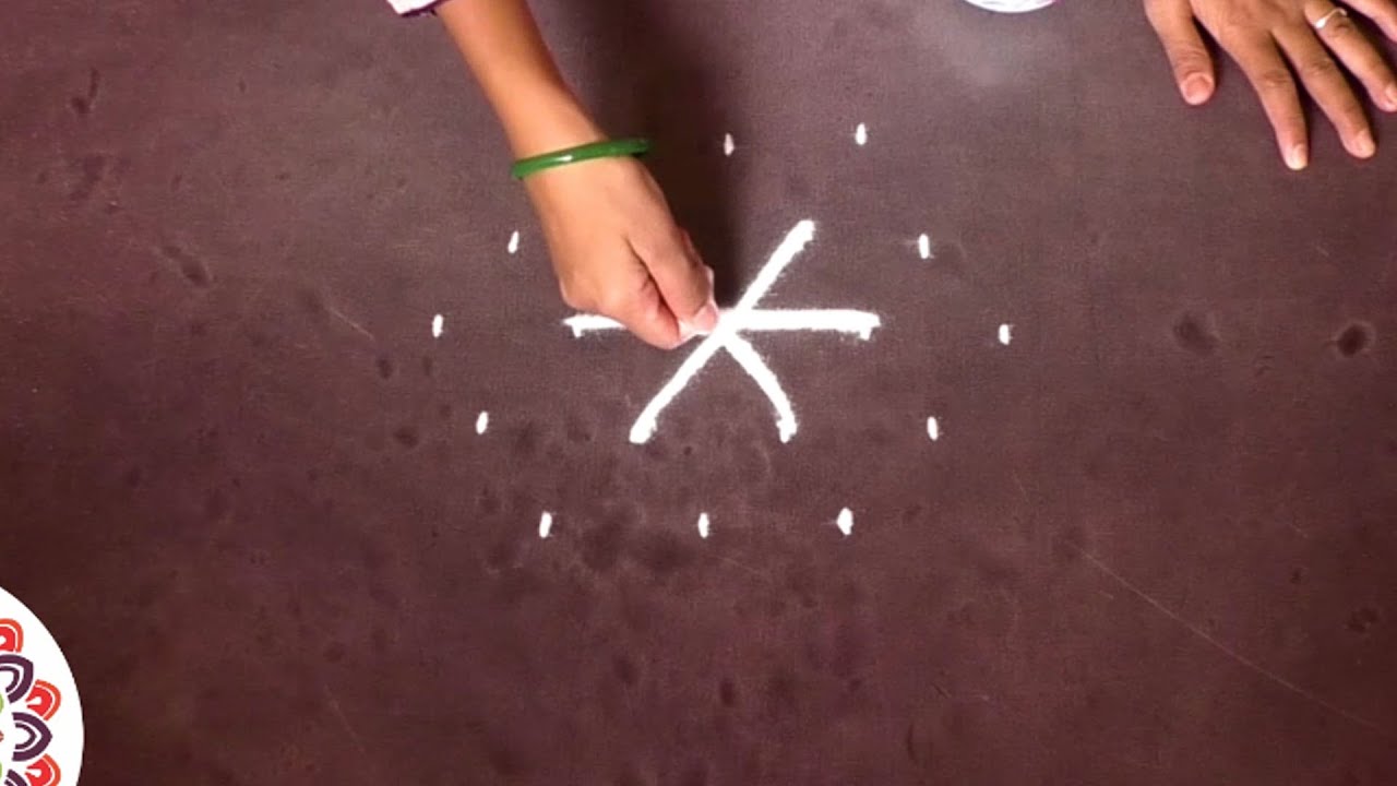 Easy Muggulu🌹Simple Rangoli Designs🌹Small Kolam - YouTube