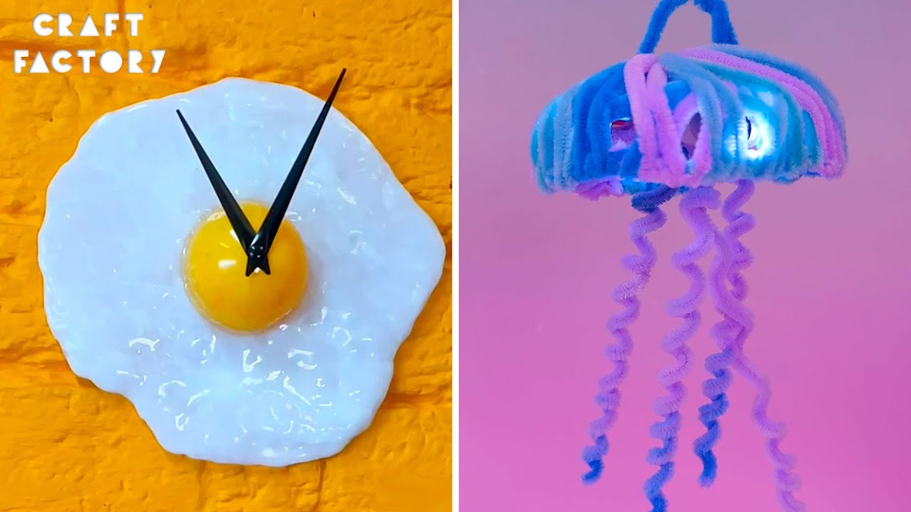 Funky DIY Homeware: Egg Clocks to Jellyfish Chandeliers! | Craft ...