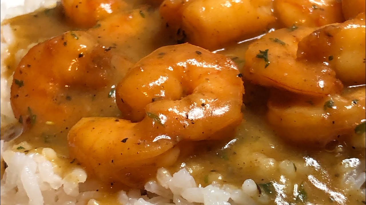 Greek shrimp sauce over fluffy white rice - YouTube