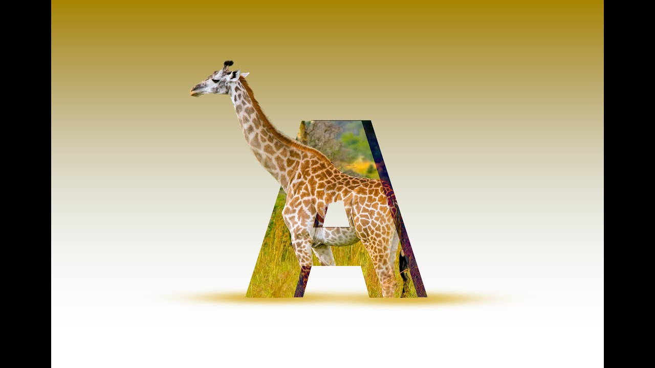 ANIMAL LETTER MASKING - YouTube