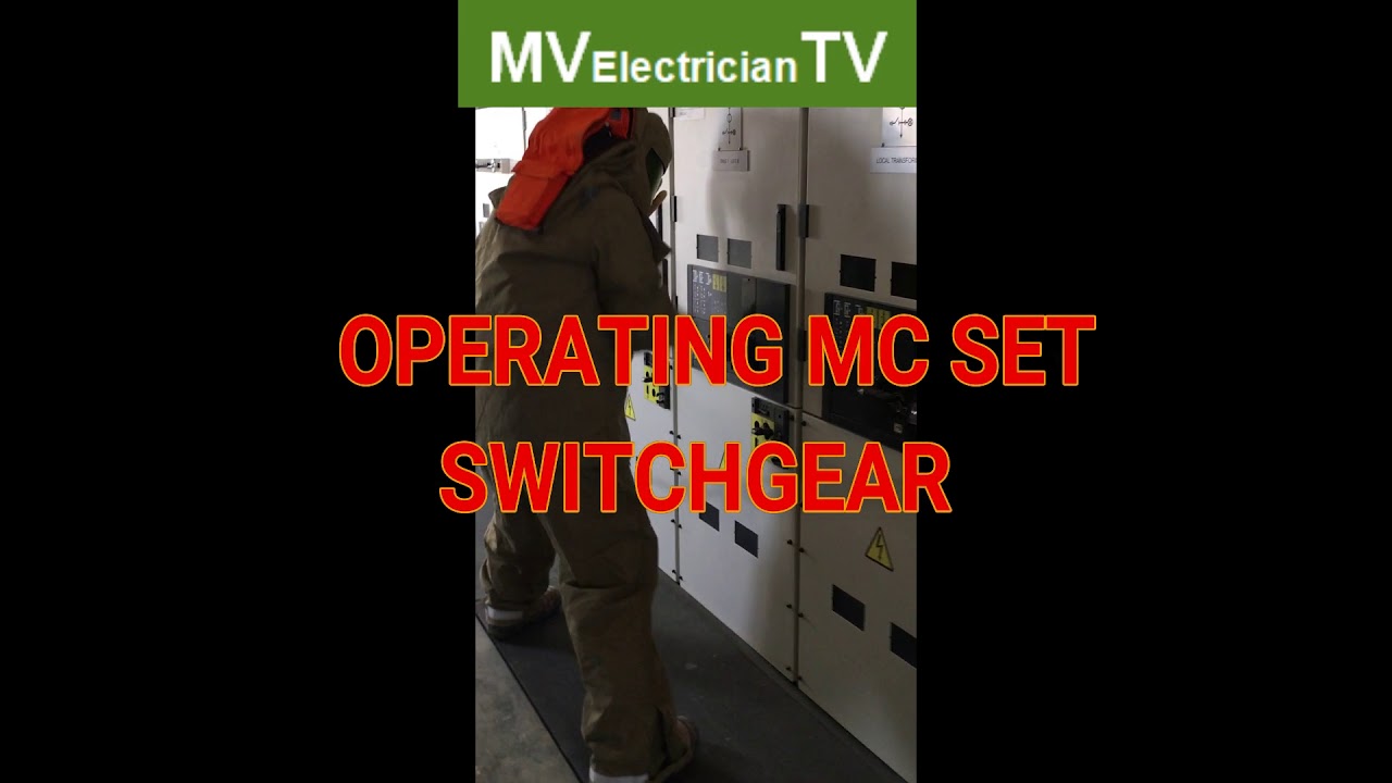 OPERATING 13,800 VOLTS MC SET SWITCHGEAR AT DISTRIBUTION SUBSTATION ...