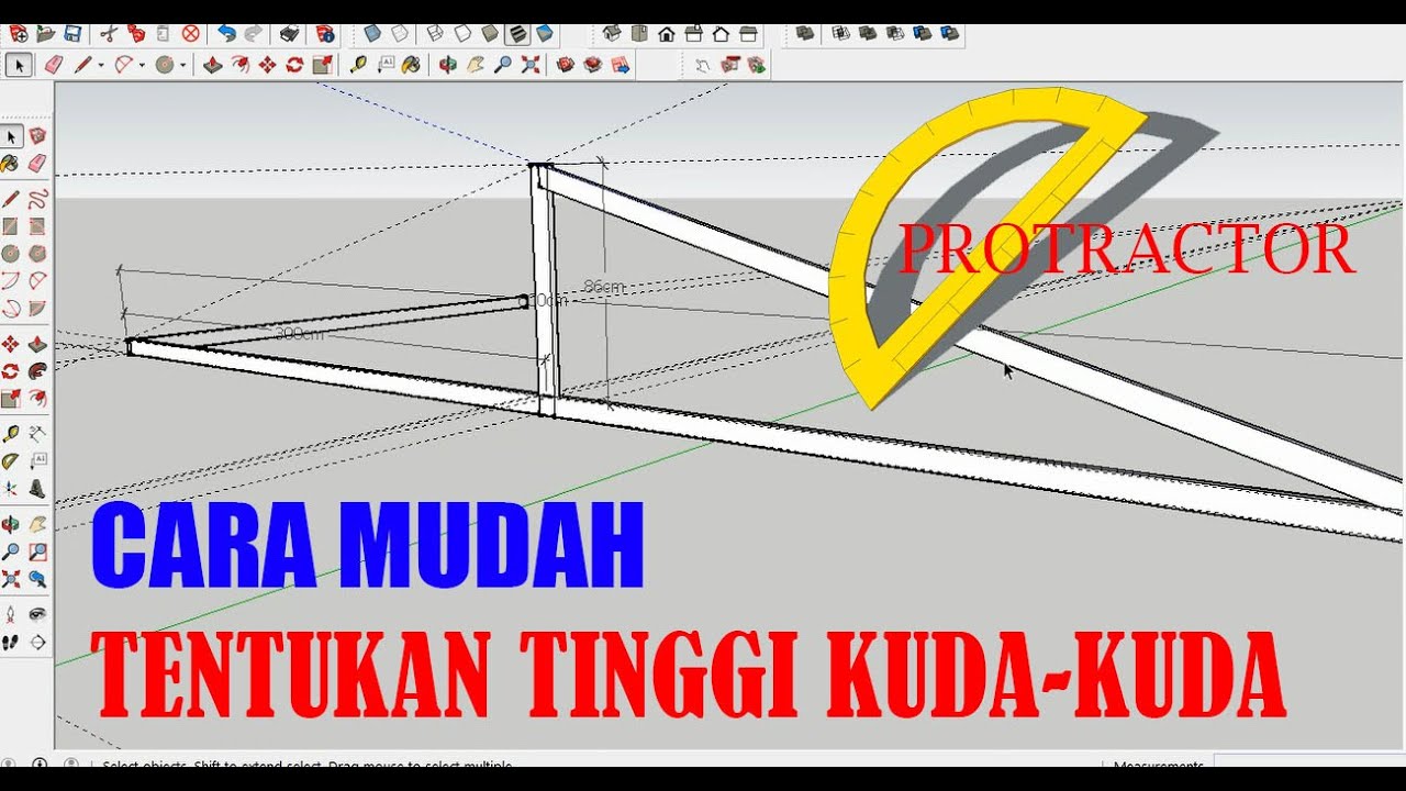 CARA MUDAH MENENTUKAN TINGGI KUDA KUDA BAJA RINGAN - YouTube