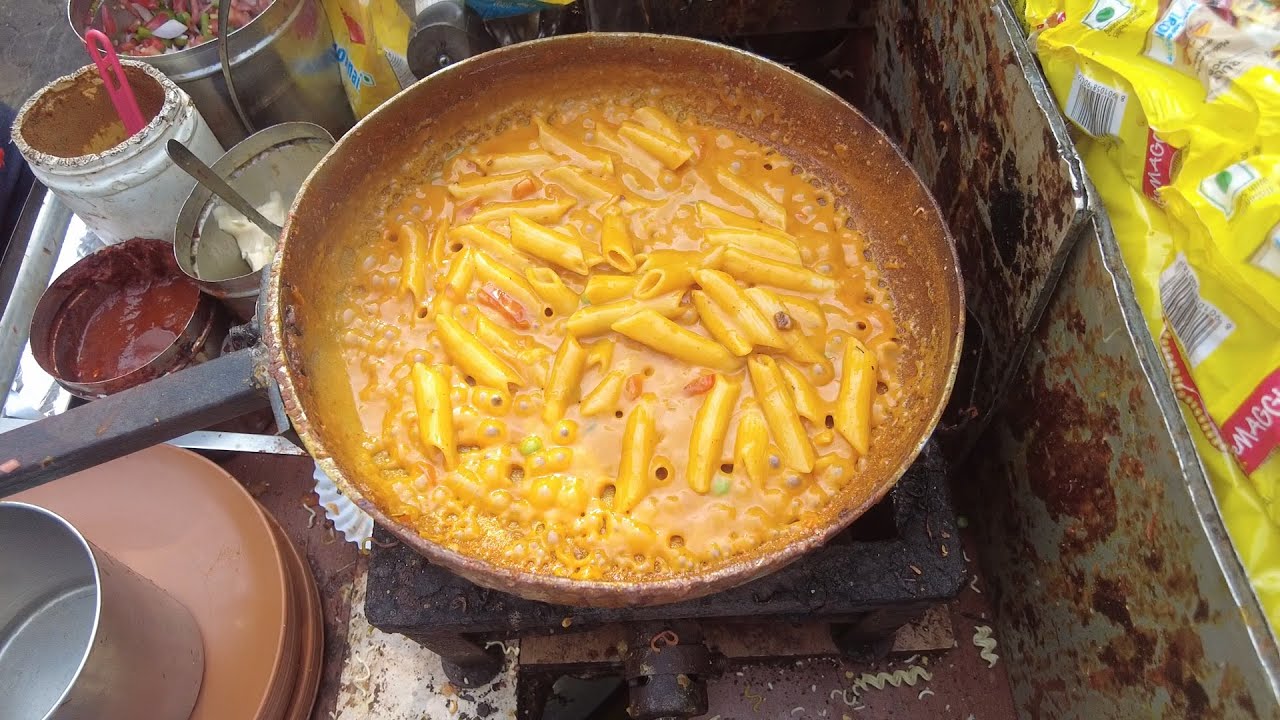 Amazing Pasta Making Mumbai Roadside | Mumbai Street Food | India ...