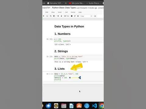 python data types in 1 minute #learnpython #coding #datatypes #python #pythonbasics # ...