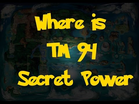 Where Is: TM 94 - Secret Power (Pokemon Alpha Sapphire/Omega Ruby ...