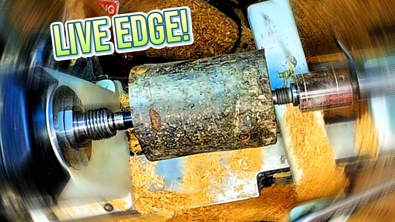 Woodturning-Fun Firewood to Pencil Holder Project - YouTube