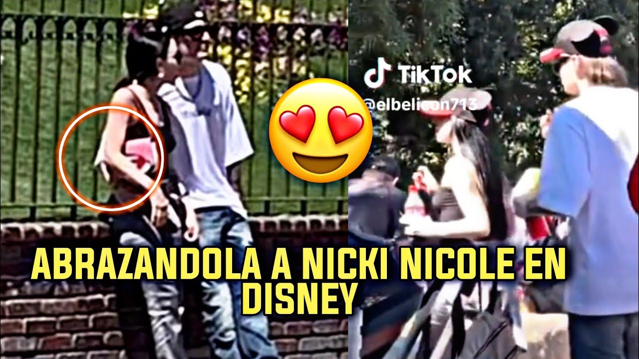 PESO PLUMA Y NICKI NICOLE JUNTOS EN DISNEY ABRAZADOS SON NOVIOS? - YouTube