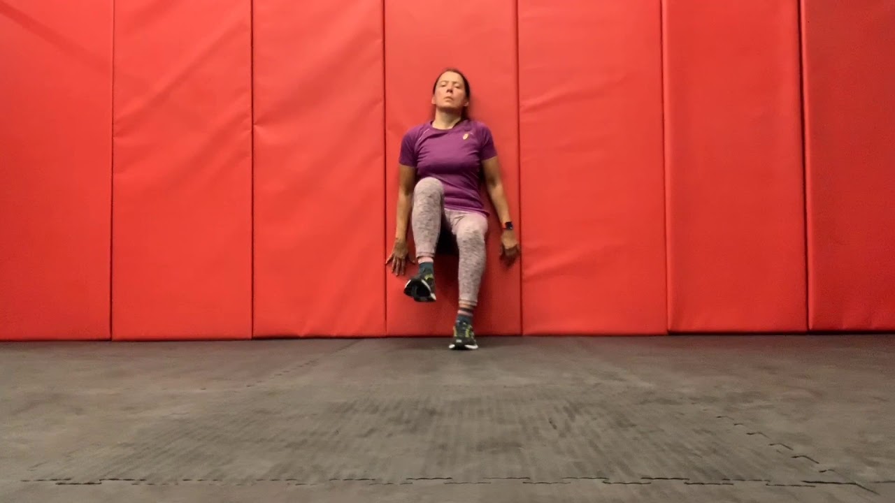 Wall Squat March - YouTube