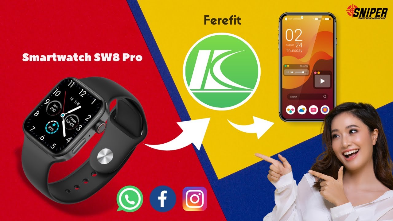 Cara menyambungkan smartwatch sniper SW8 Pro ke HANDPHONE - YouTube