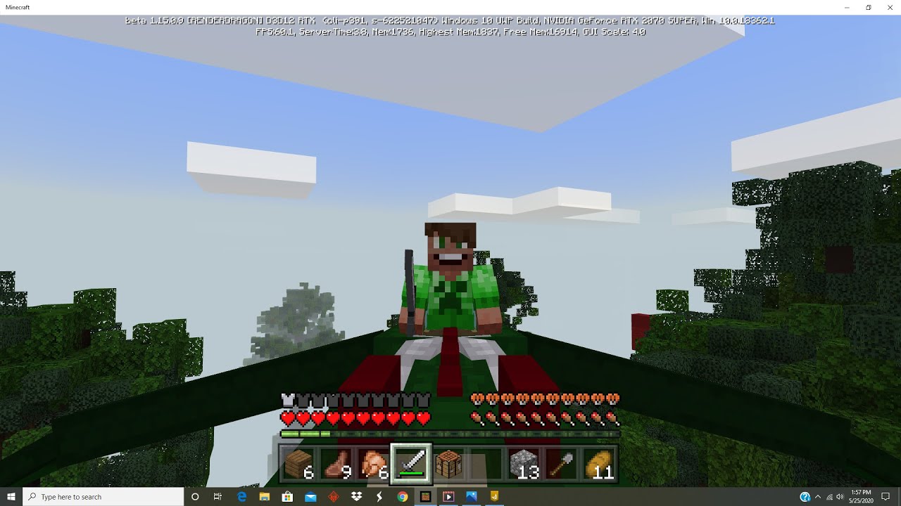 Minecraft Dragon Sky Block - YouTube