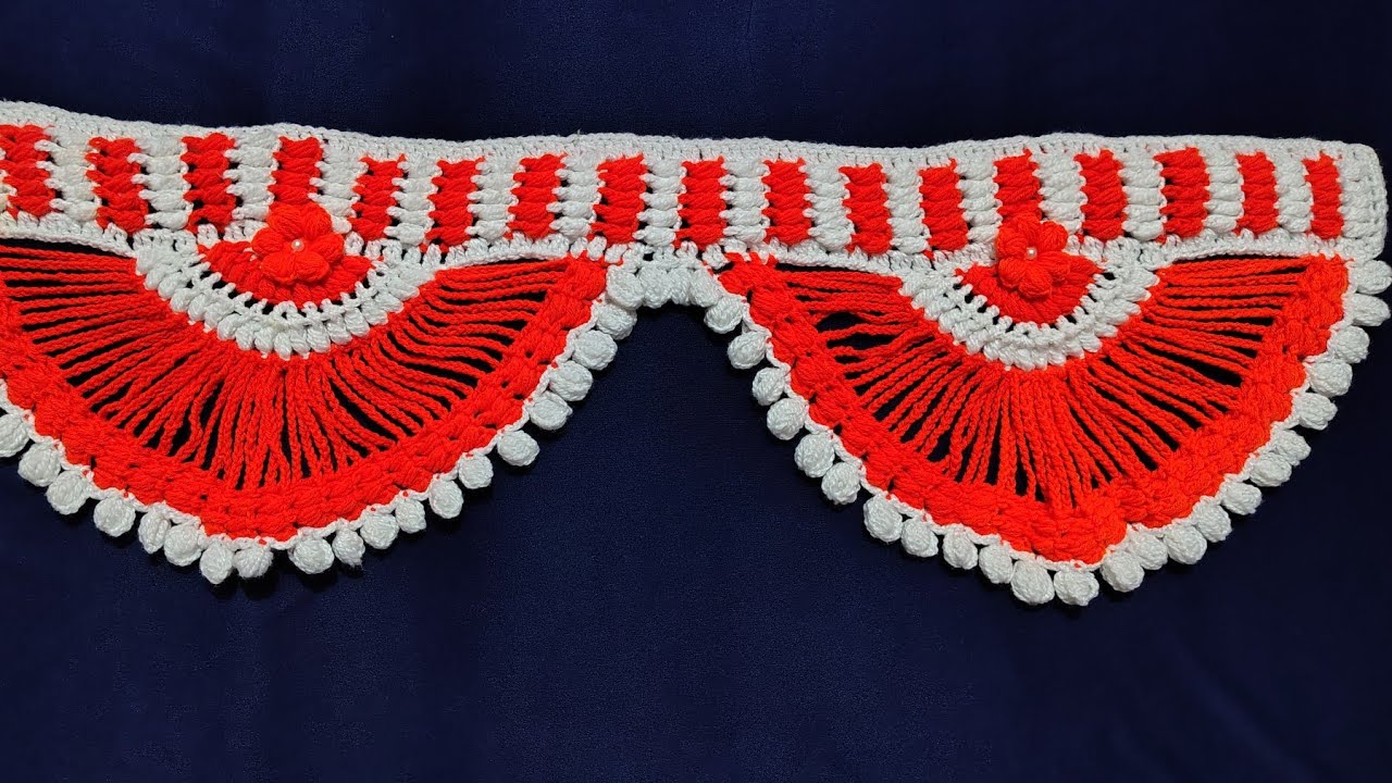 Round Crochet Toran design (आसान तरीके से तोरन बनाना सीखें) Kalpana ...