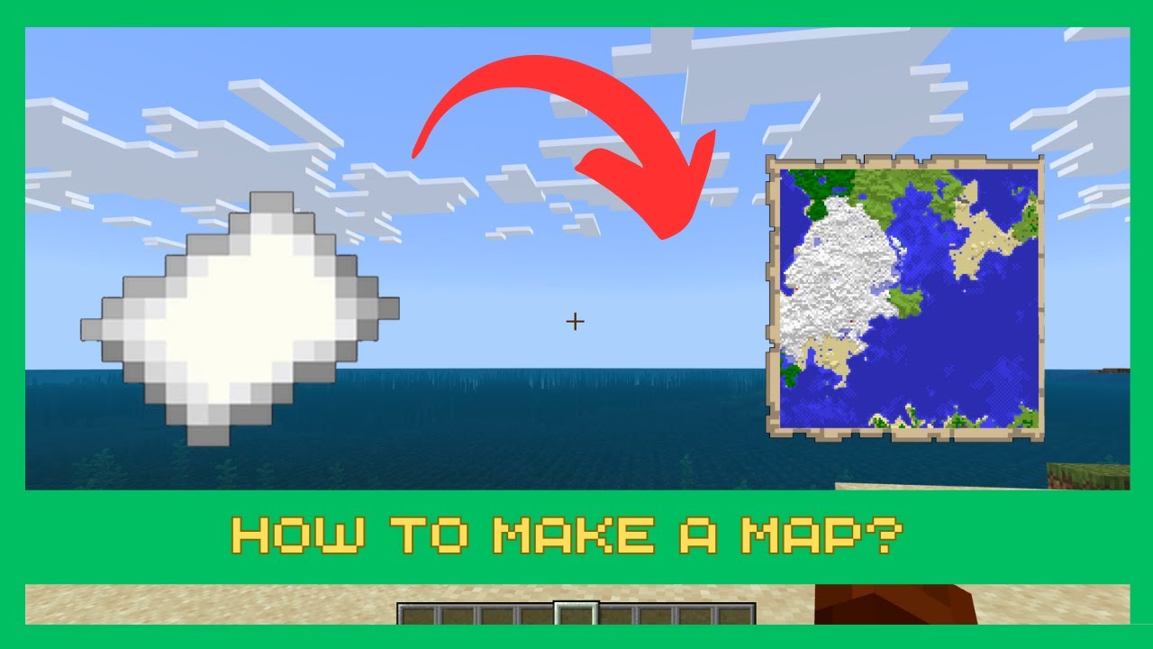 🧐 How to make a MAP in Minecraft | TUTORIAL Minecraft | MINECRAFT FOR ...