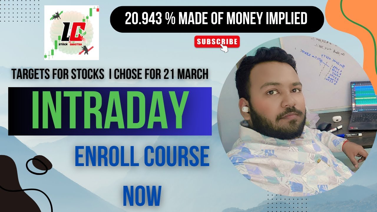 Intraday Trading Performance for Today | 21 March | 13 Intraday Stocks ...