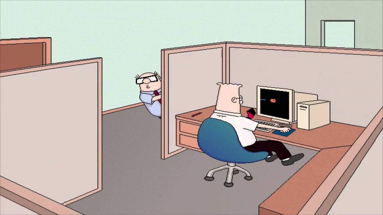 Dilbert Screensaver (1994) - [07/16] 'Dilbert at Work' - YouTube