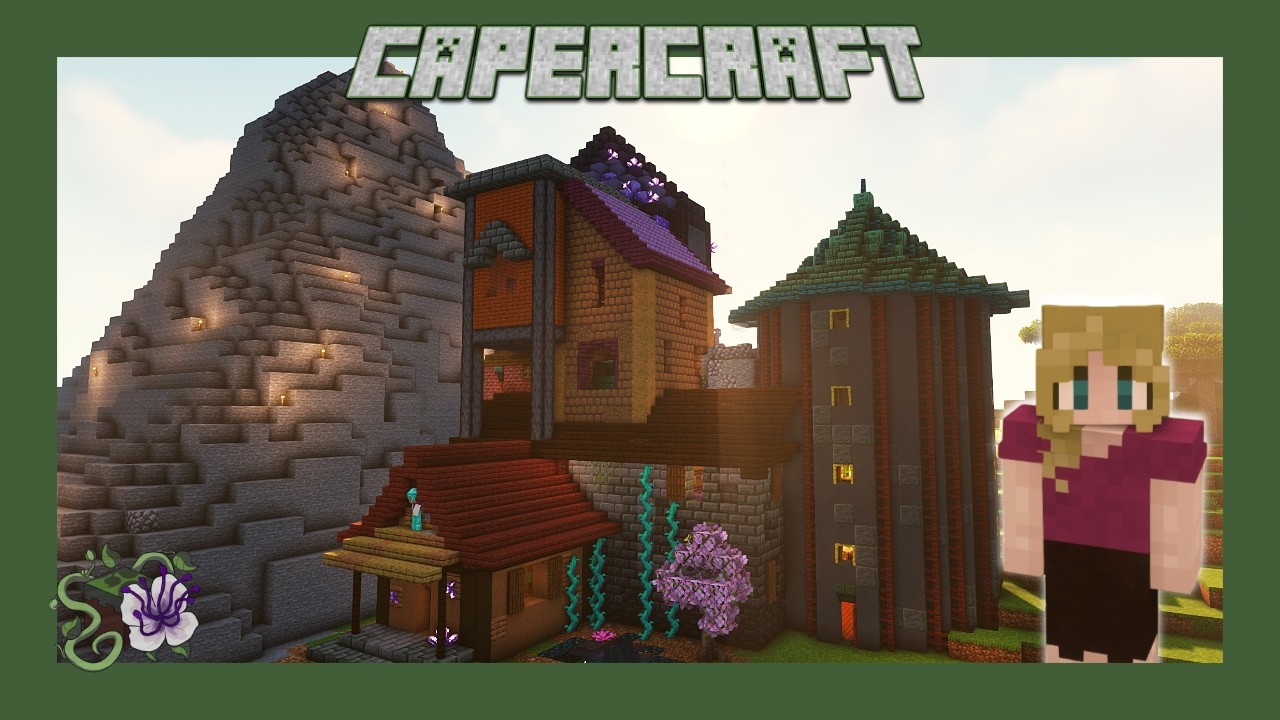 I Built a MOUNTAIN in Survival Minecraft | CaperCraft SMP | Episode 7 ...