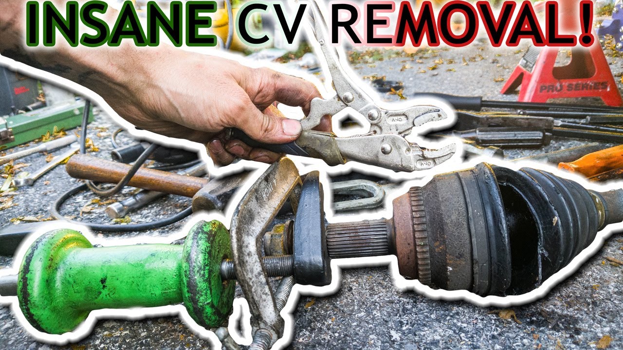 Hack For Removing Stuck CV Axles and Half-Shafts! - YouTube