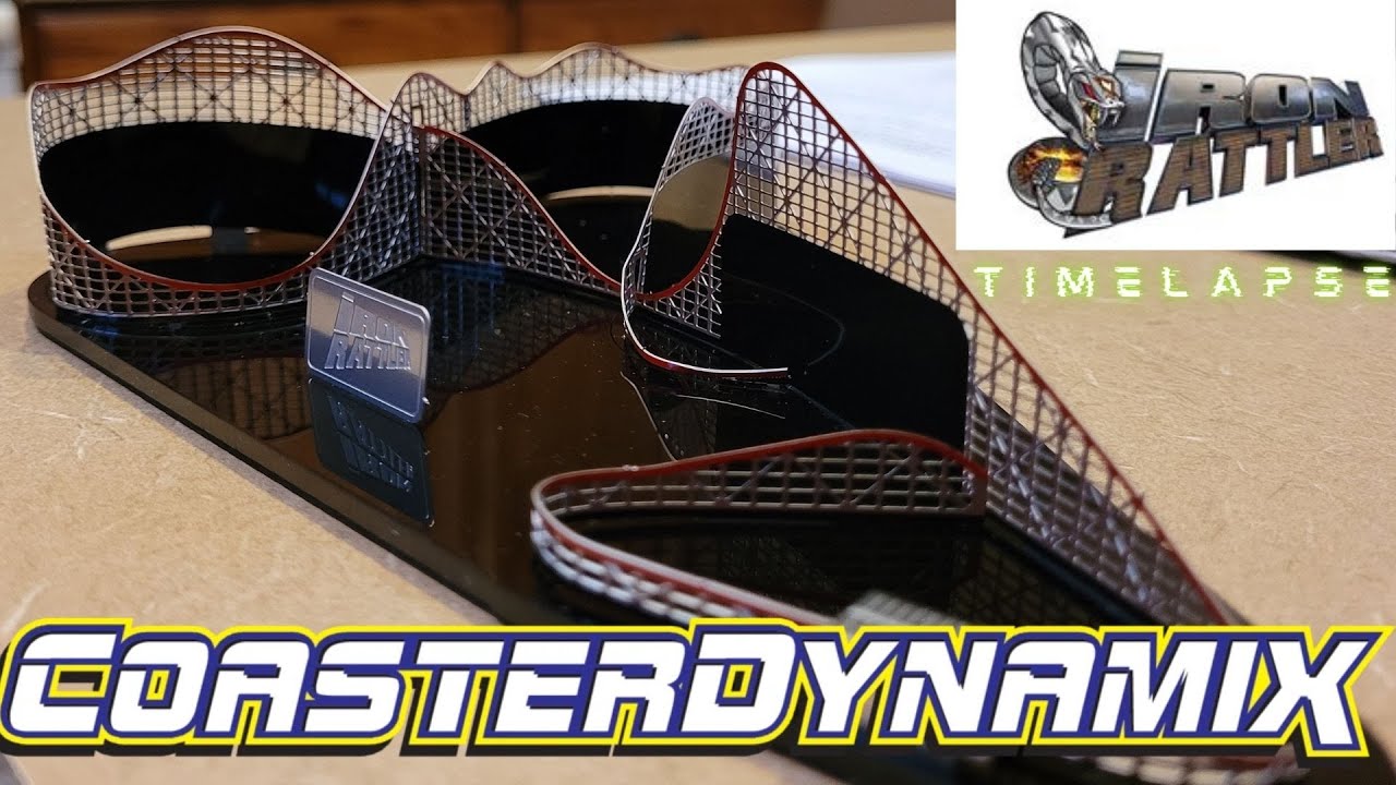 Iron Rattler Nanocoaster by Coasterdynamix Timelapse | Six Flags Fiesta ...