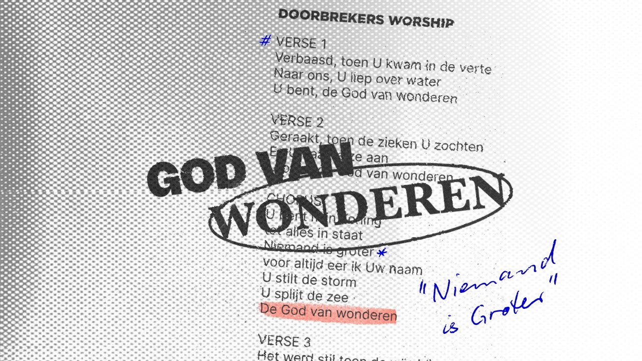 God van Wonderen | Official Lyric Video | DoorBrekers Worship - YouTube