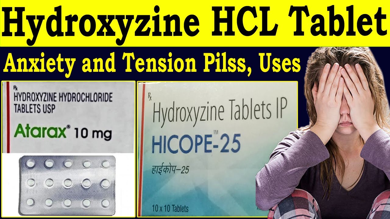 Hydroxyzine | Hydroxyzine hydrochloride | Atarax tablet | Atarax 25 mg ...