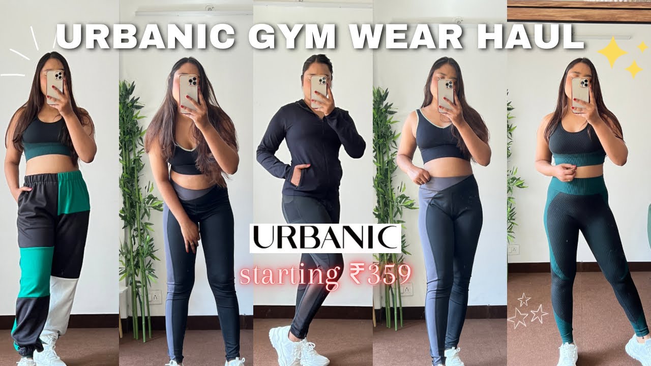 Best URBANIC GYM / WORKOUT Wear Haul under ₹1000 | Active wear haul # ...